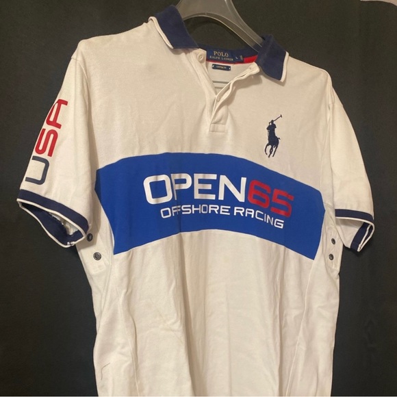 Polo Ralph Lauren | Shirts | Offshore Racing White Polo Shirt | Poshmark